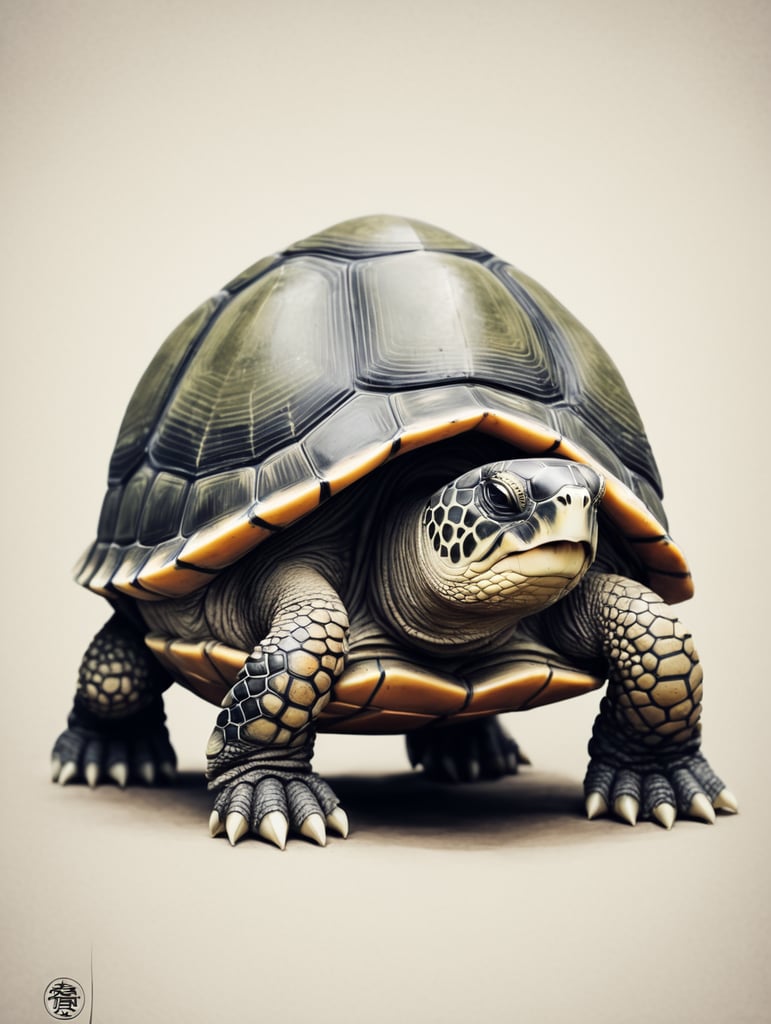 Premium Free ai Images | turtle in naruto style