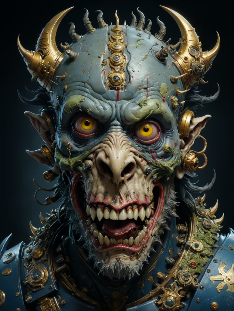 Premium Free ai Images | zoombie head an ultrafine detailed painting by james jean octopath ...