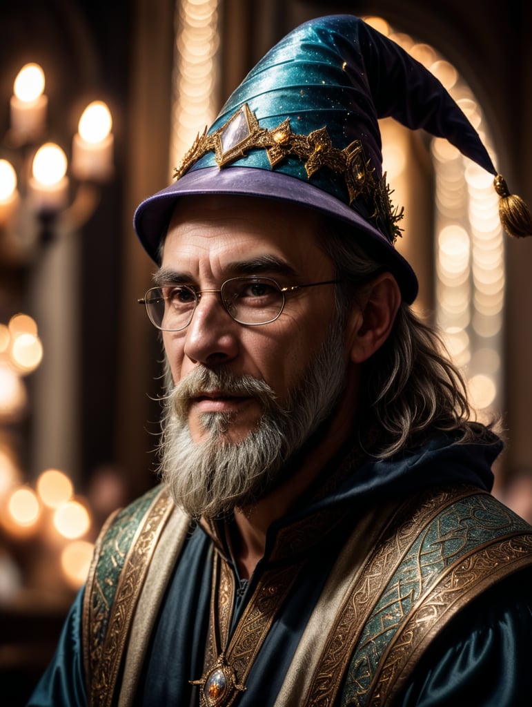 Premium Free ai Images | wizard in crazy party