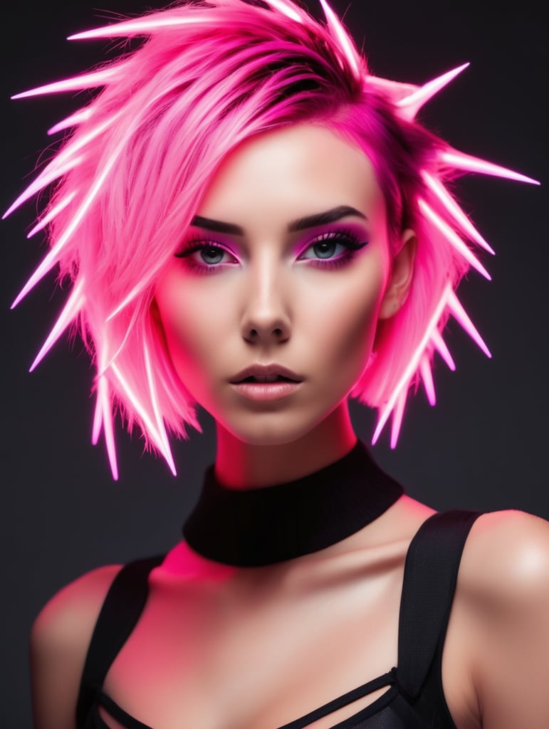 Premium Free ai Images | inspired minimalist graphic pretty model with ...