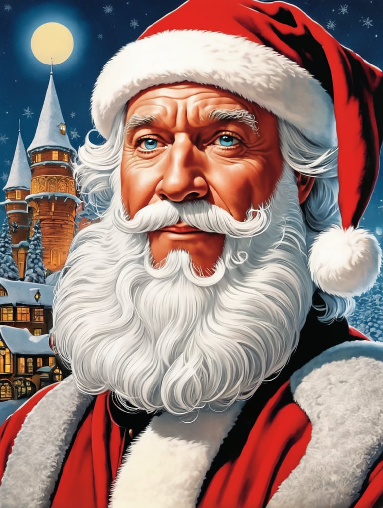 Premium Free ai Images | this artwork of the santa clause by george ...