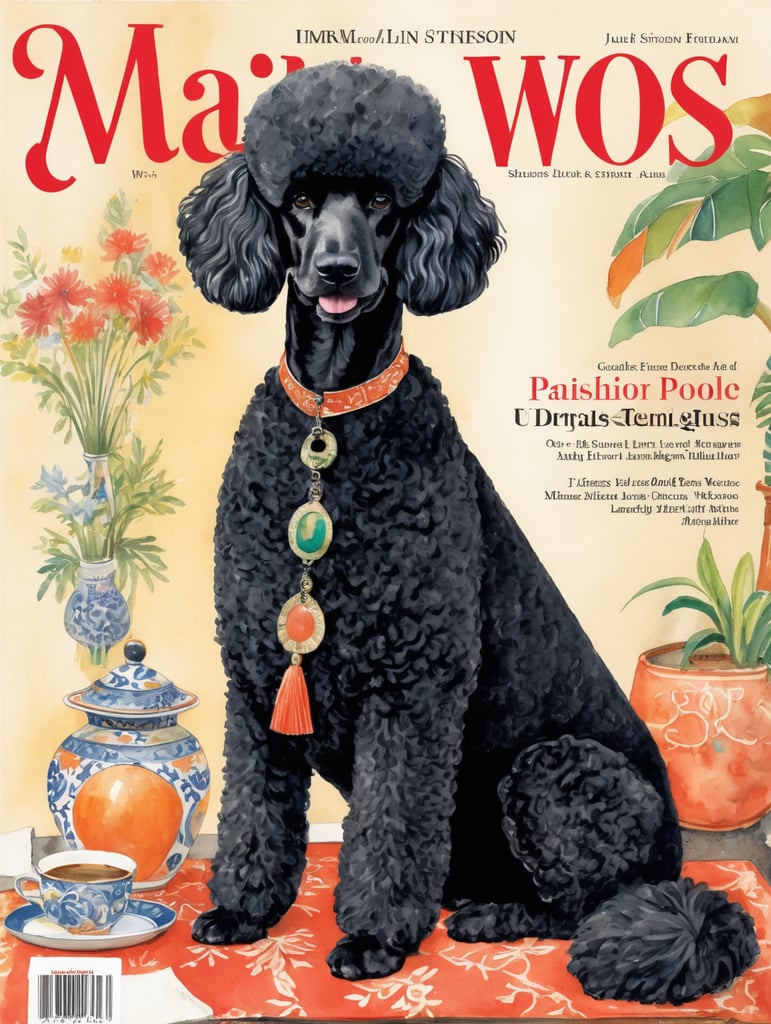 Premium Free ai Images | magazine cover portrait fashionably dressed ...