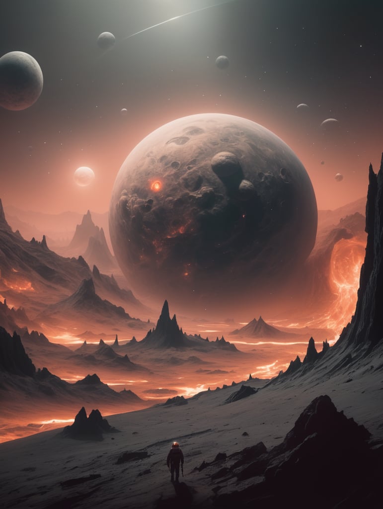 Premium Free ai Images | hell in space